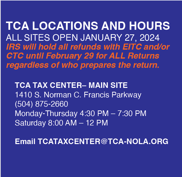 TCA 2023 Taxes | Total Community Action
