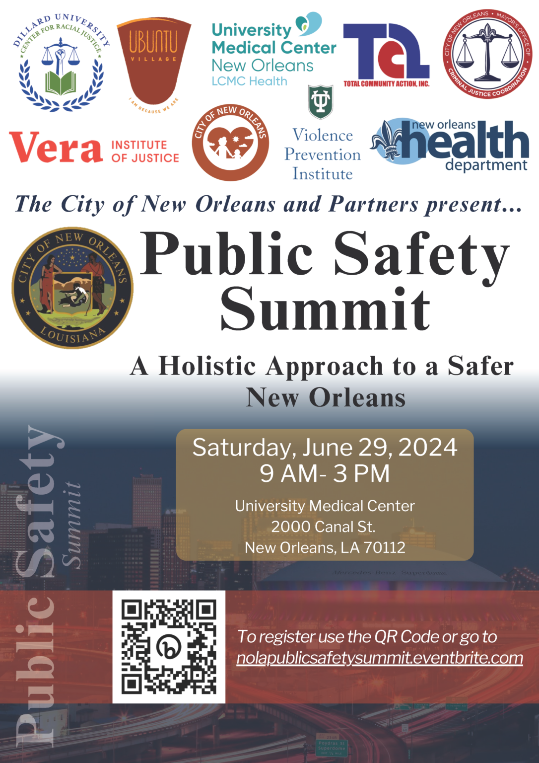 Public Safety Summit Flyer | Total Community Action