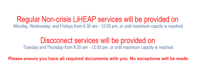 PUBLIC NOTICE: APRIL 1, 2025 – LiHEAP Services are open! | Total Community Action